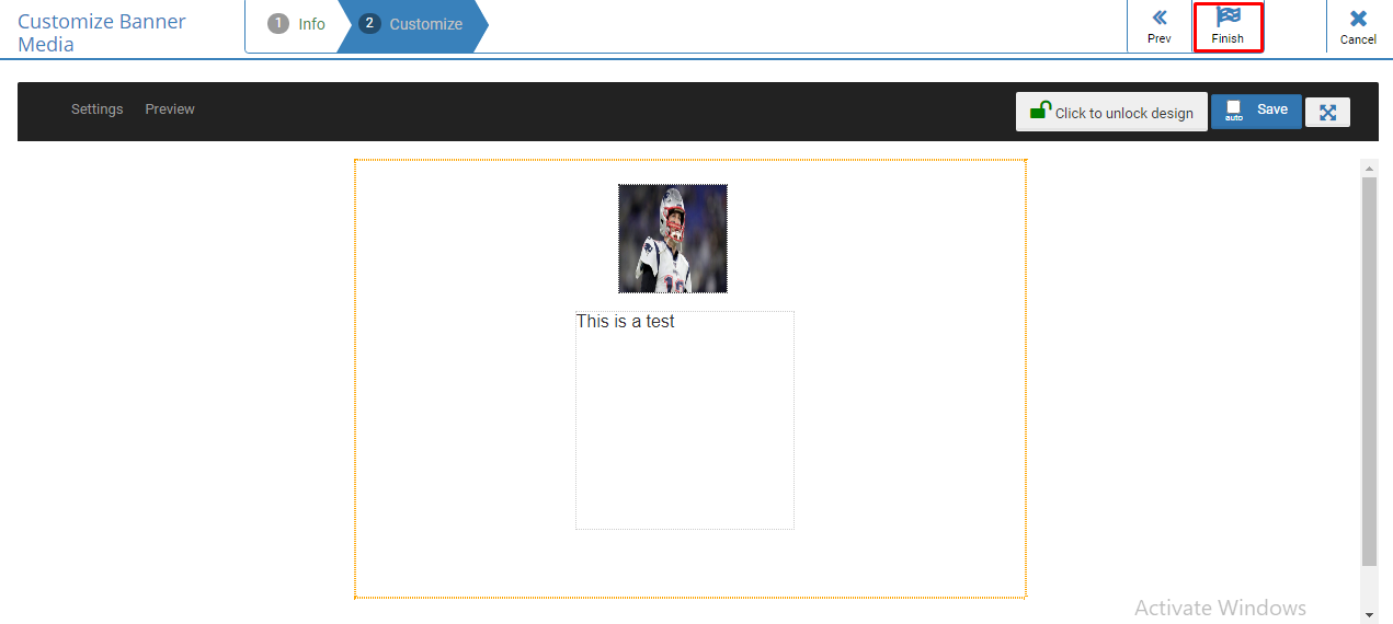 How to create and customize an Image Banner Template?