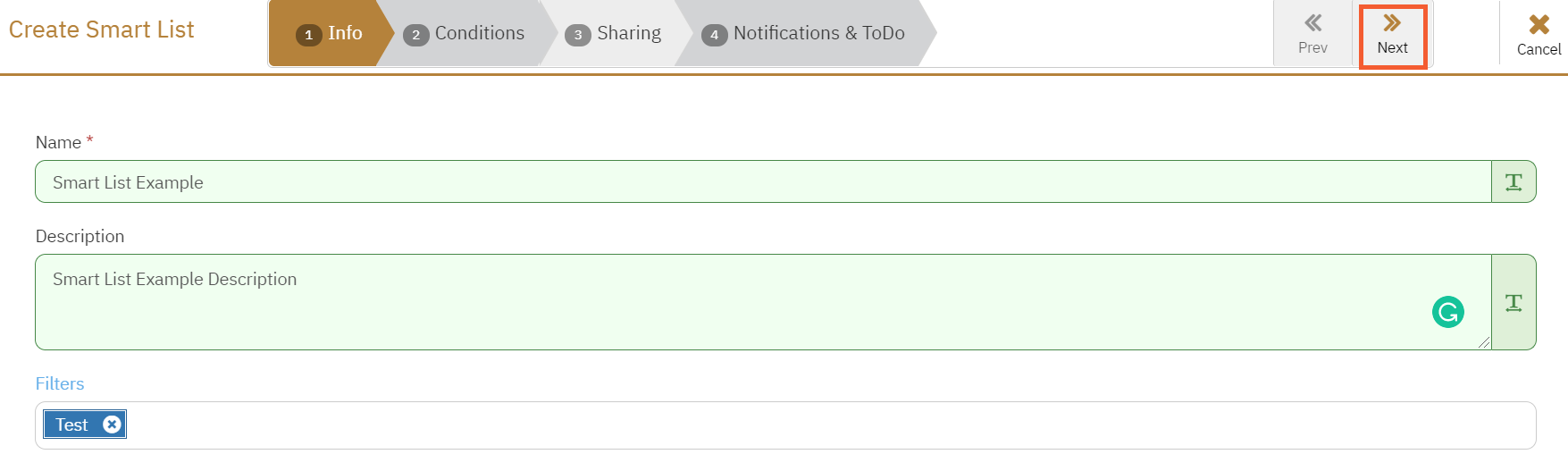 How do I create a Smart List?