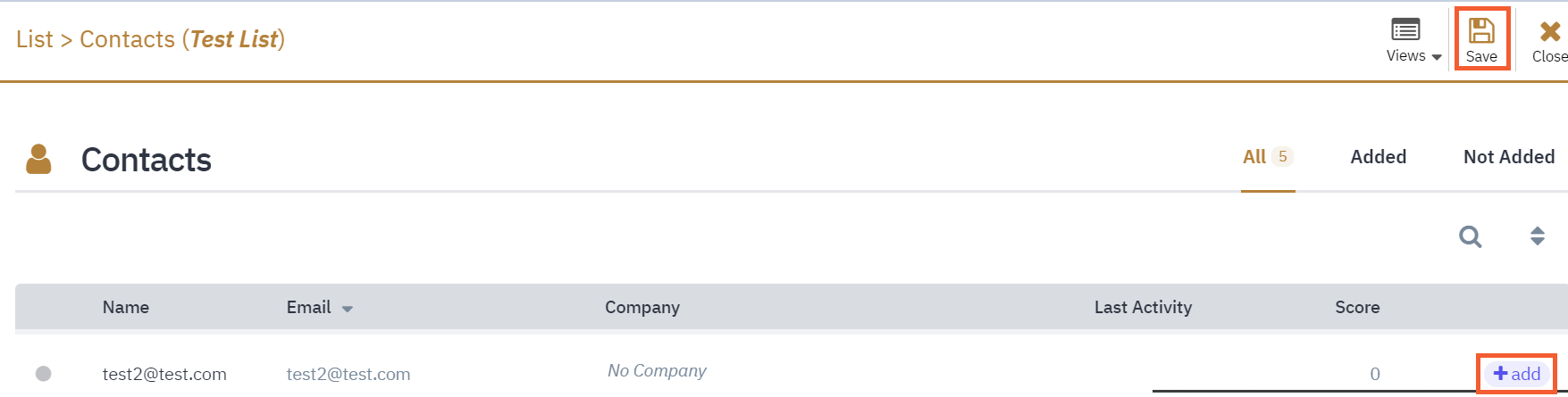 How do I add a contact to a recipient list?